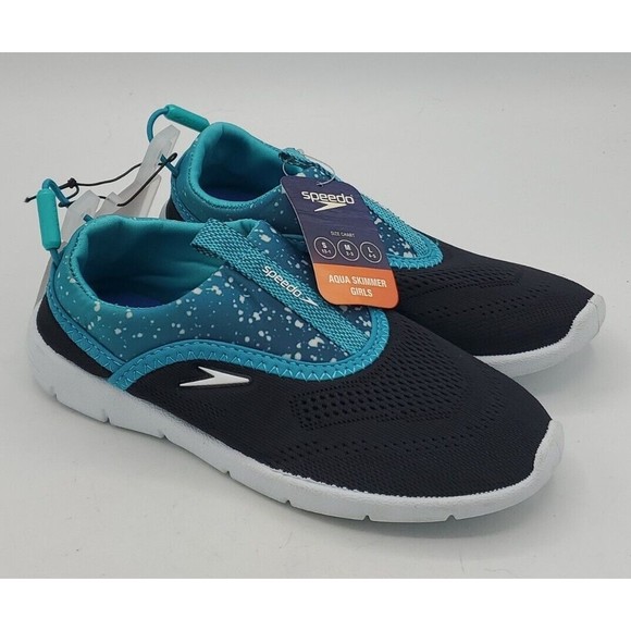 Speedo | Shoes | Speedo Juniors Girls Black Teal Aqua Skimmer Water ...
